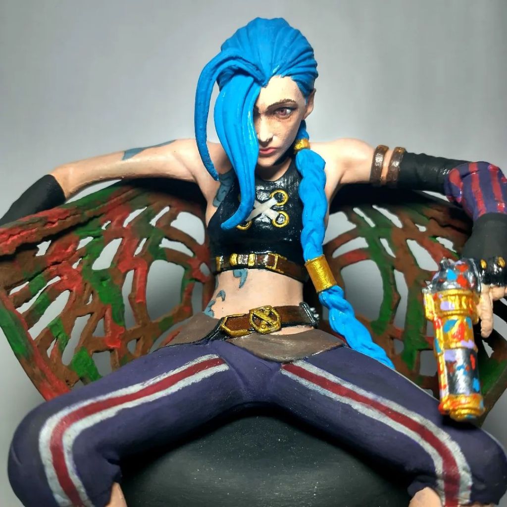 Jinx Chair (Arcane - League of Legends) 15cm | Shopee Brasil