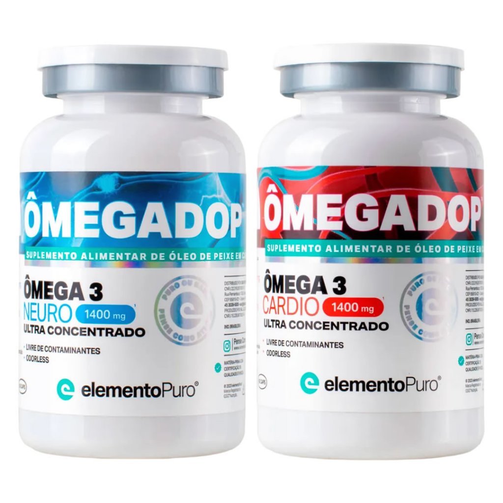 Combo Omegadop Cardio & Neuro 60 Cápsulas Super Omega 3 EPA DHA ...