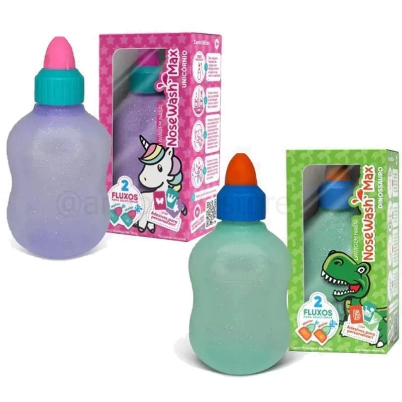 Lavagem nasal infantil dinossauro e Unicórnio Nose wash max | Shopee Brasil