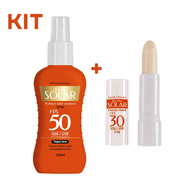 Protetor Solar Corporal em Spray FPS50 120ml + Protetor Solar Labial ... Protetor Solar Corporal em Spray FPS50 120ml + Protetor Solar Labial ...