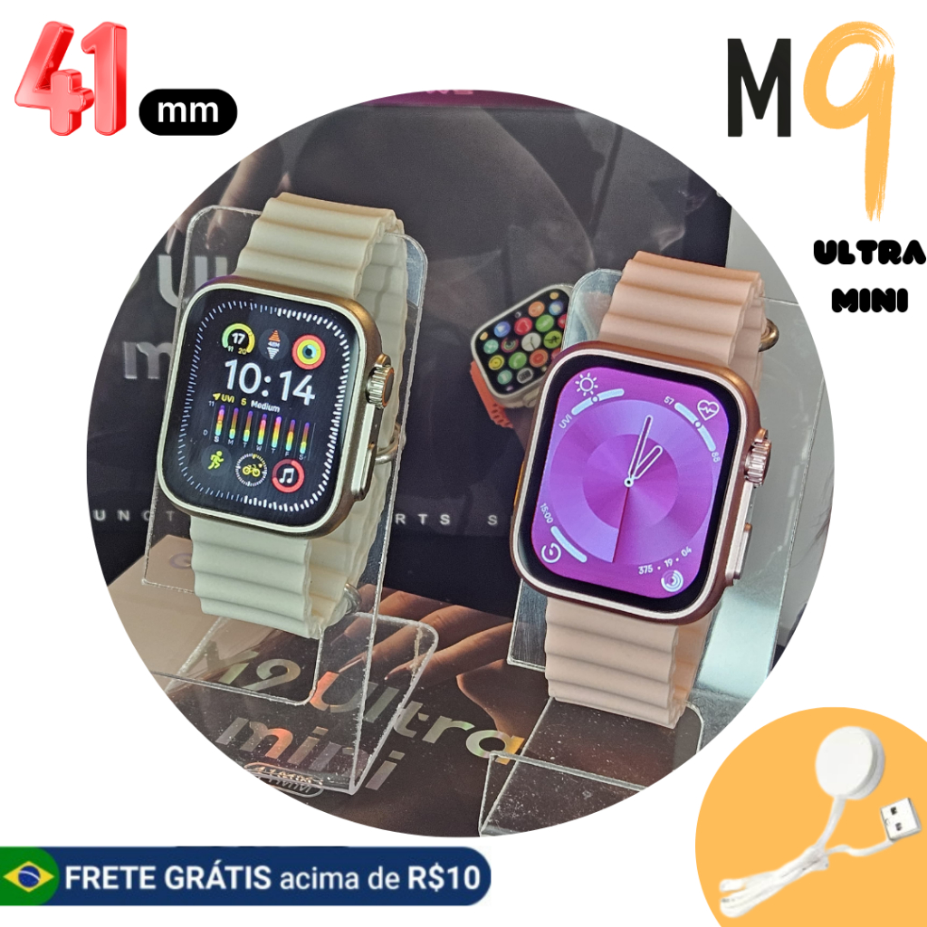 SMARTWATCH M9 ULTRA MINI 41MM SERIE 9 RELOGIO INTELIGENTE PULSO FINO ...