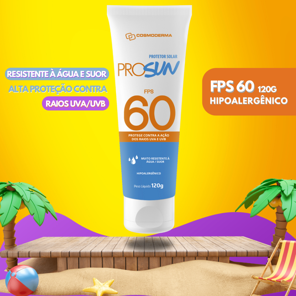 Protetor Solar Fps 60 120ml - Prosun | Shopee Brasil