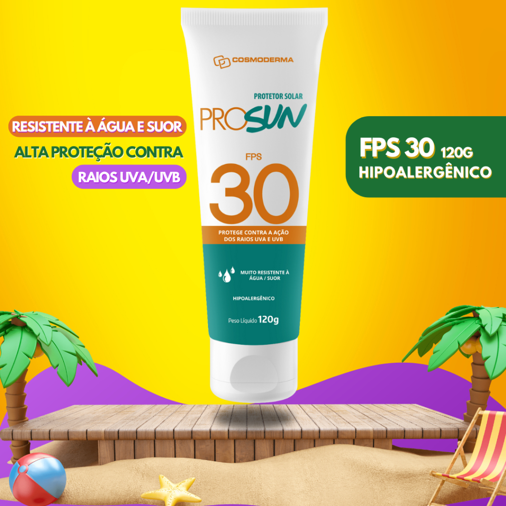 Protetor Solar Fps 30 120ml - Prosun | Shopee Brasil