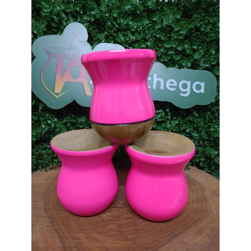 Cuia Madeira Imbuia para chimarrão Rosa PINK, Rosa Neon e Rosa Neon ...