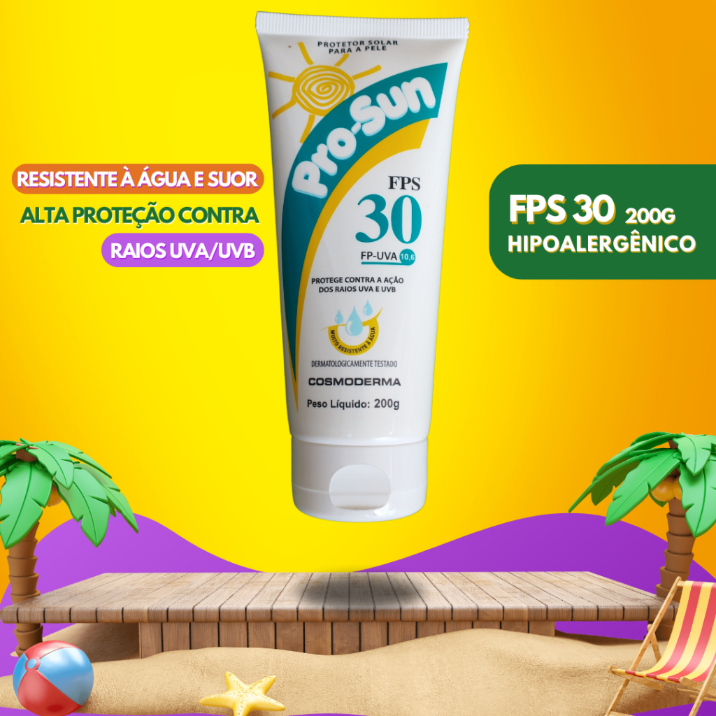 Protetor Solar Fps 30 200ml Prosun | Shopee Brasil