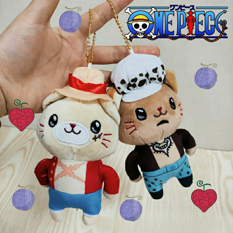 ONE PIECE - pelúcia de gatinho Luffy Zoro Sanji Ace Sabo Law - pelúcia ...