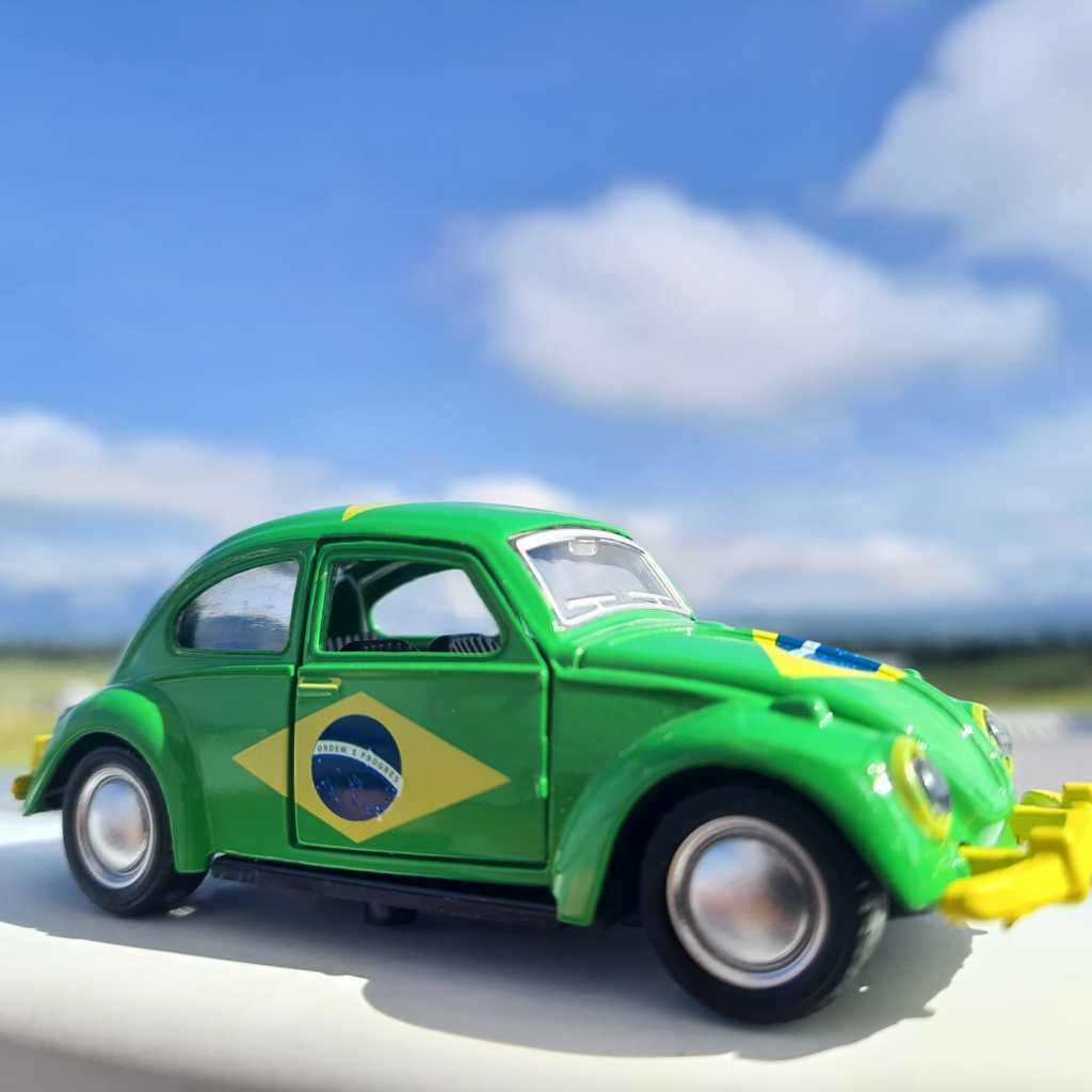 Miniatura Diecast metal Fusca brasileiro. | Shopee Brasil