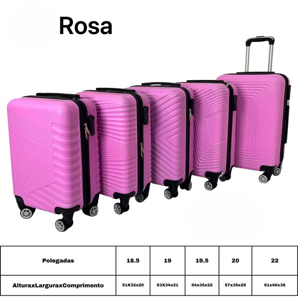 Mala de Viagem / Bordo 20 Polegadas 10kg Com Rodinha 36O Graus | Shopee ...