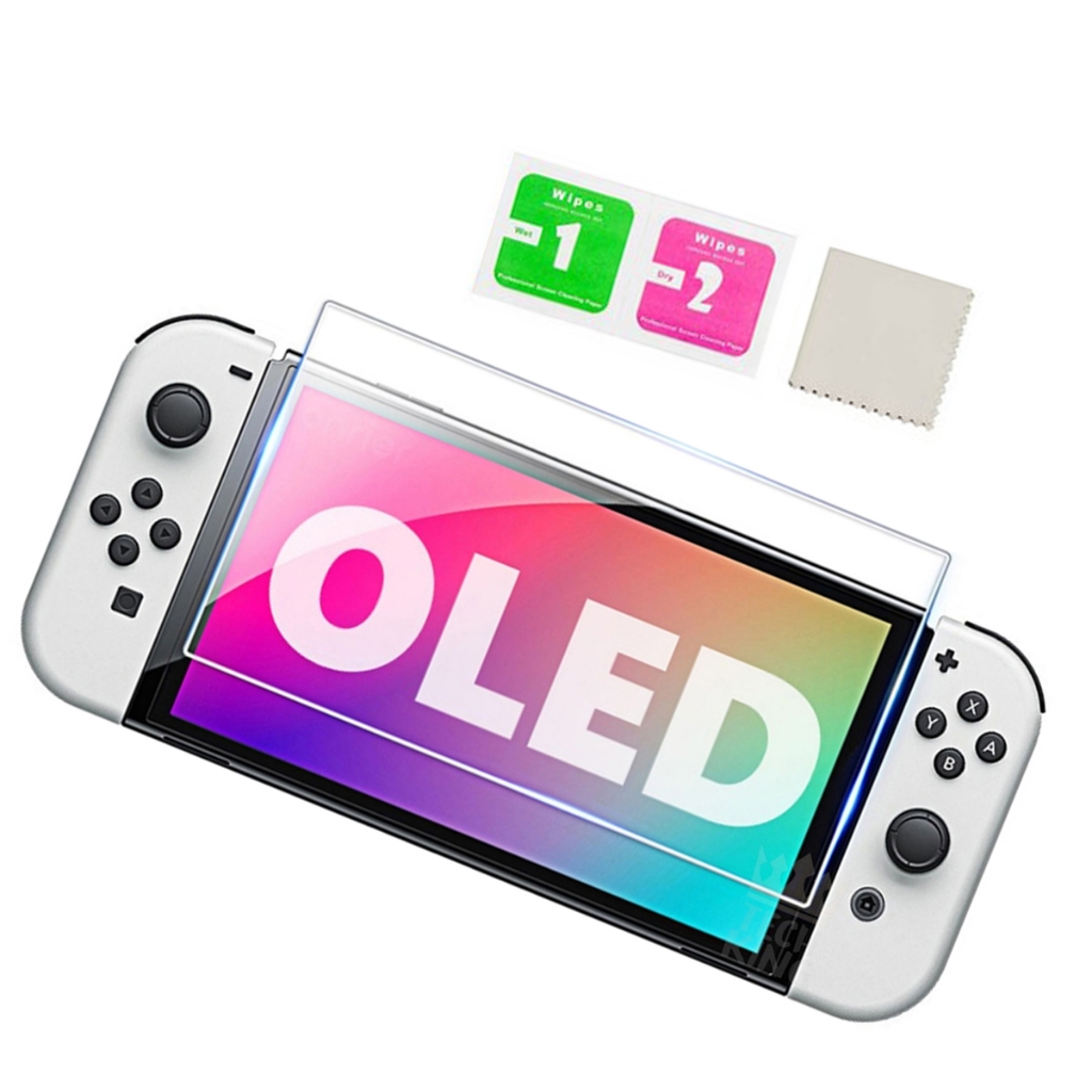 Película Vidro Temperado 9H Resistente Transparente Compatível Tela Console Nintendo Switch Oled ...