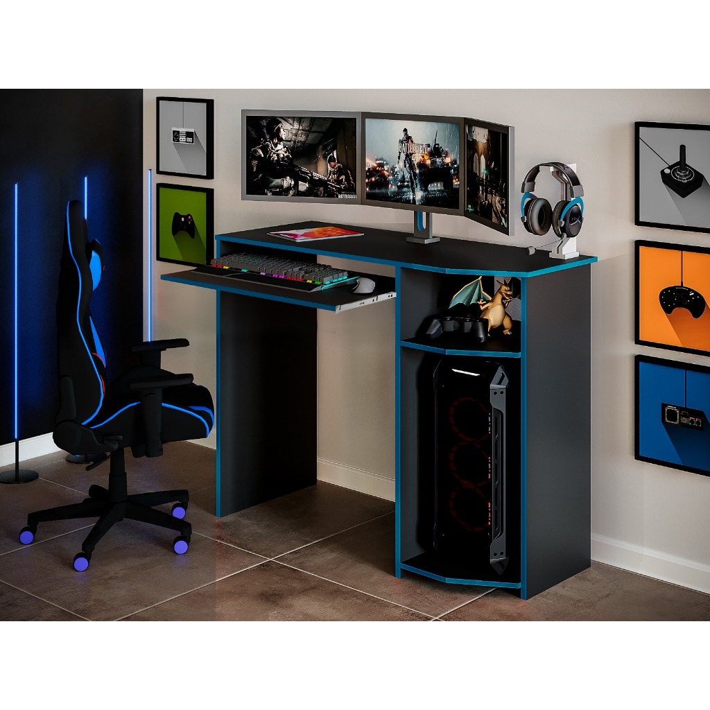 Hiper Promo Mesa Gamer Escrivaninha Gamer Para Jogos Mesa Para Jogar ...