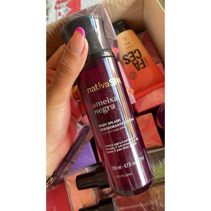 Body splash ameixa negra Oboticario | Shopee Brasil