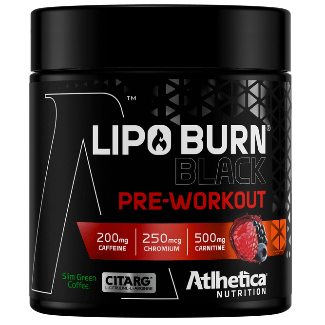 Lipo Burn HD Thermogenic Black (200g) - Atlhetica Nutrition | Shopee Brasil
