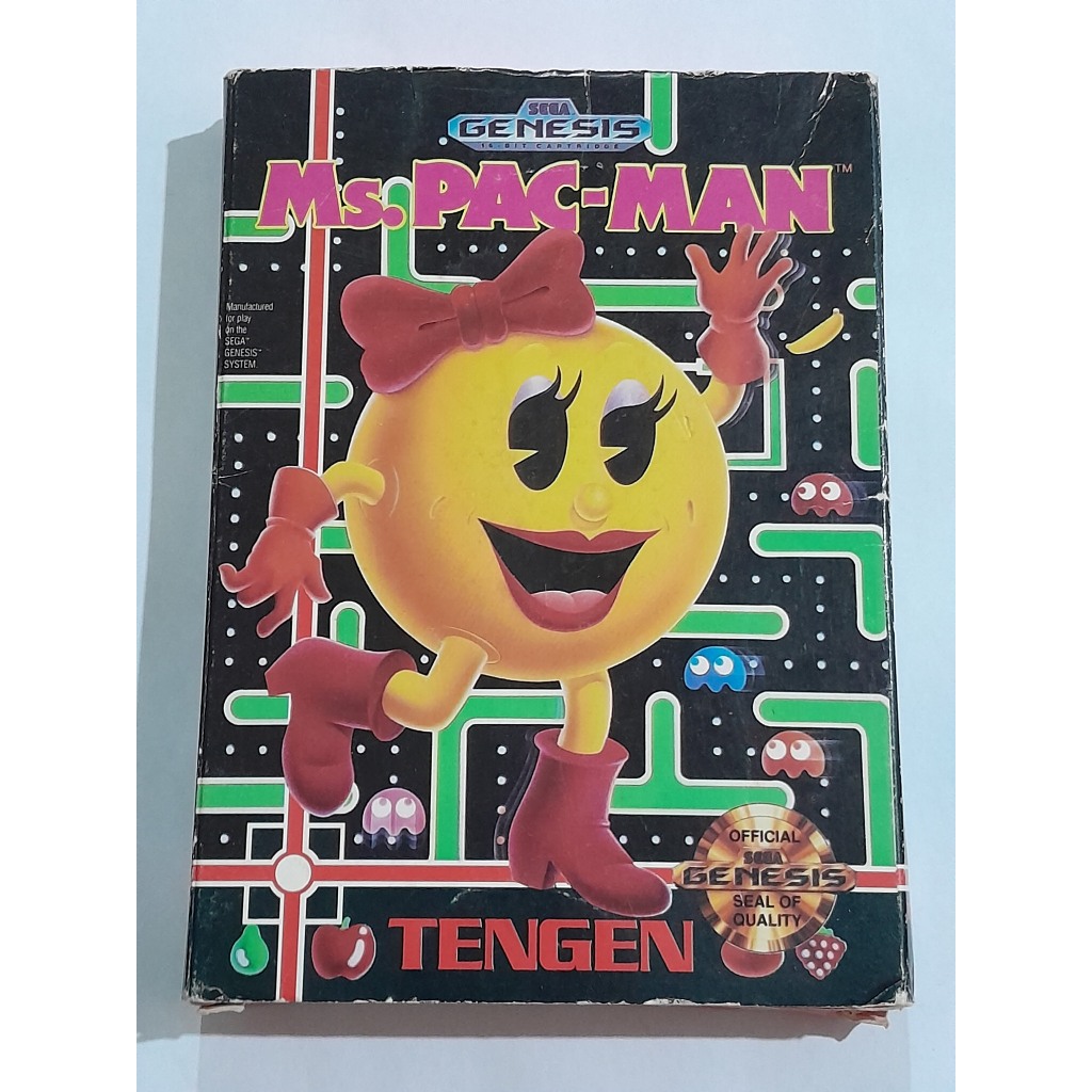 Ms. Pac-Man p/ Mega Drive Original Completo | Shopee Brasil