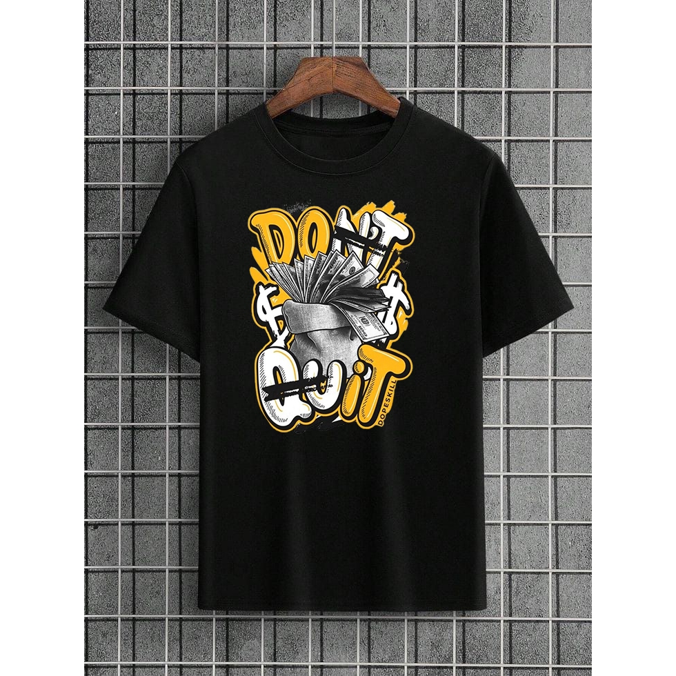 Camiseta Masculina Streetwear Camisa Oversized Skatista Dont Quit Money ...