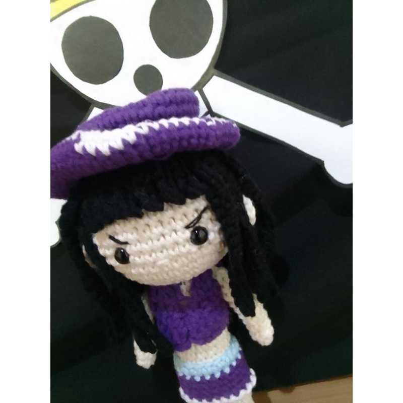 Boneco one piece Robin amigurumi croche anime | Shopee Brasil