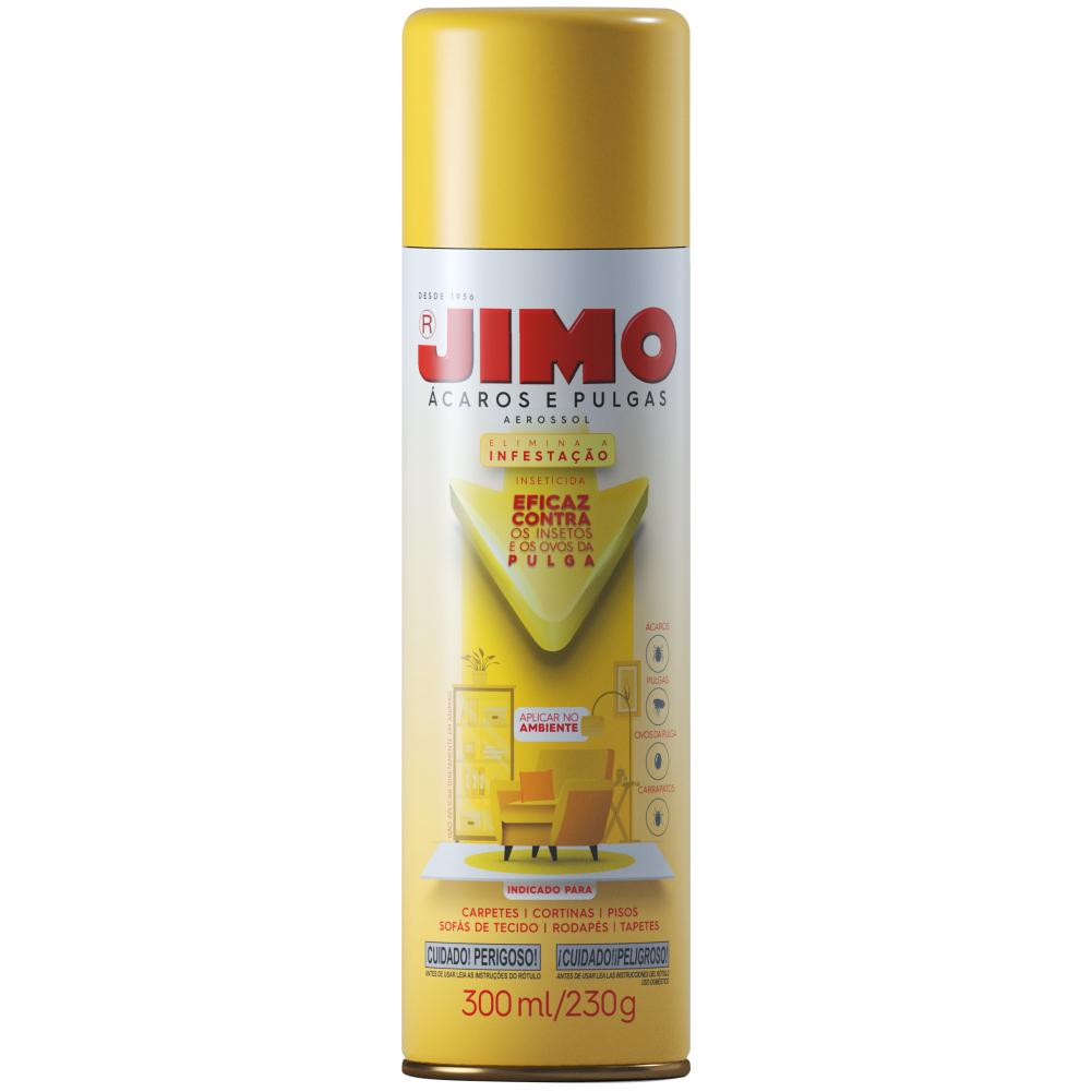 Jimo Anti Pulgas Ácaros E Carrapatos Spray Aerossol 300 ml | Shopee Brasil