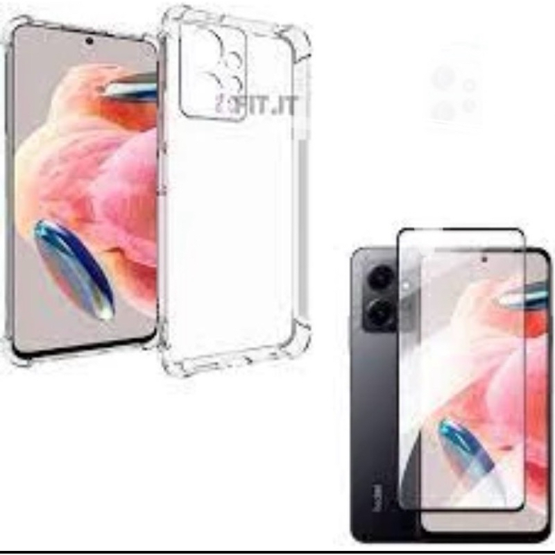 Kit 2X1 Xiaomi Redmi Note 12 4G - Película Ceramica Flexivel 9D + Capa ...