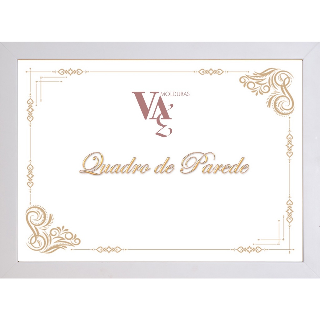 Porta Retrato 30x26 Branco com Acetato para parede | Shopee Brasil