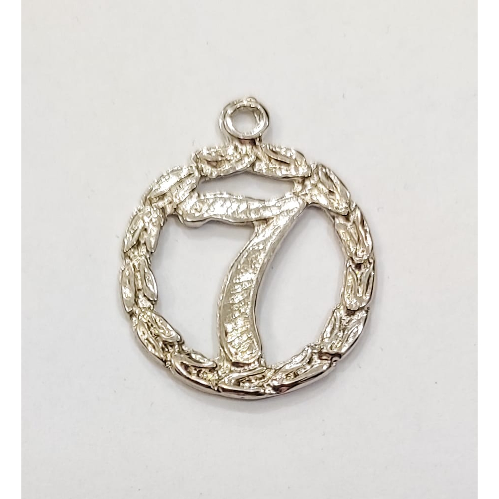 PINGENTE MEDALHA NUMERO 7 NIQUEL / DOURADO | Shopee Brasil