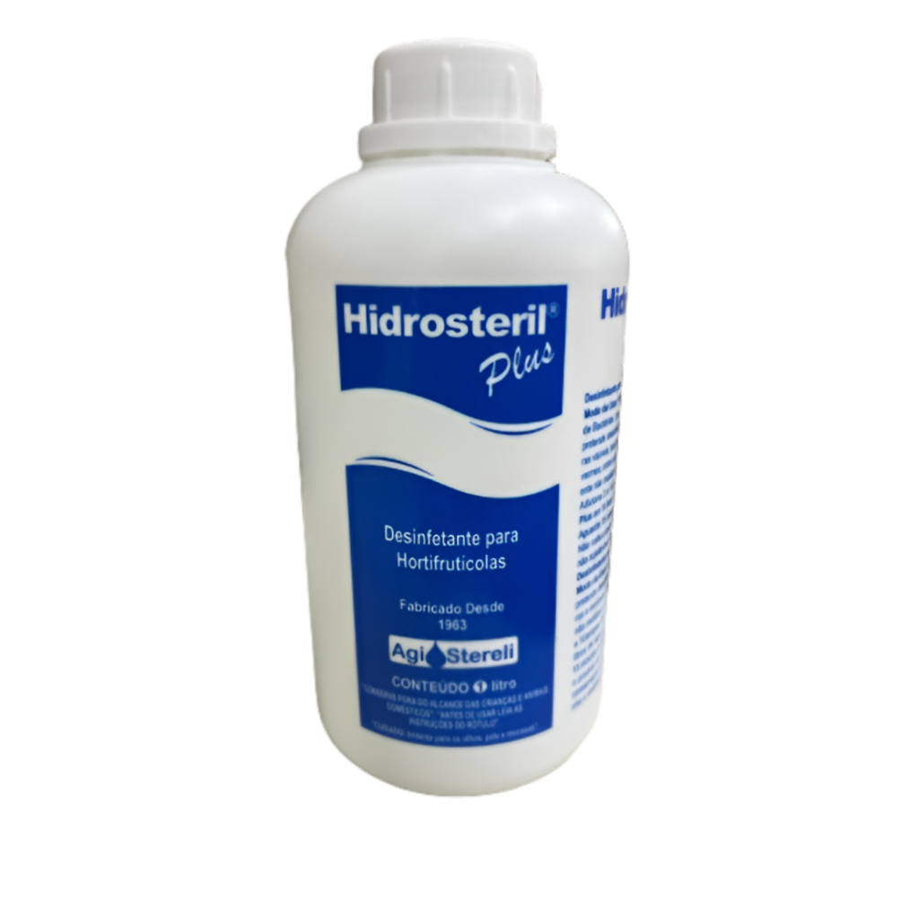 Hidrosteril Plus 1 L Germicida P/ Alimentos/ Purifica Água | Shopee Brasil