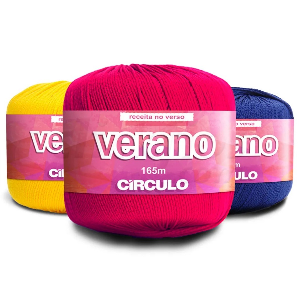 Linha Fio Verano 165m 50g Círculo - Cores - Crochê / Tricô | Shopee Brasil