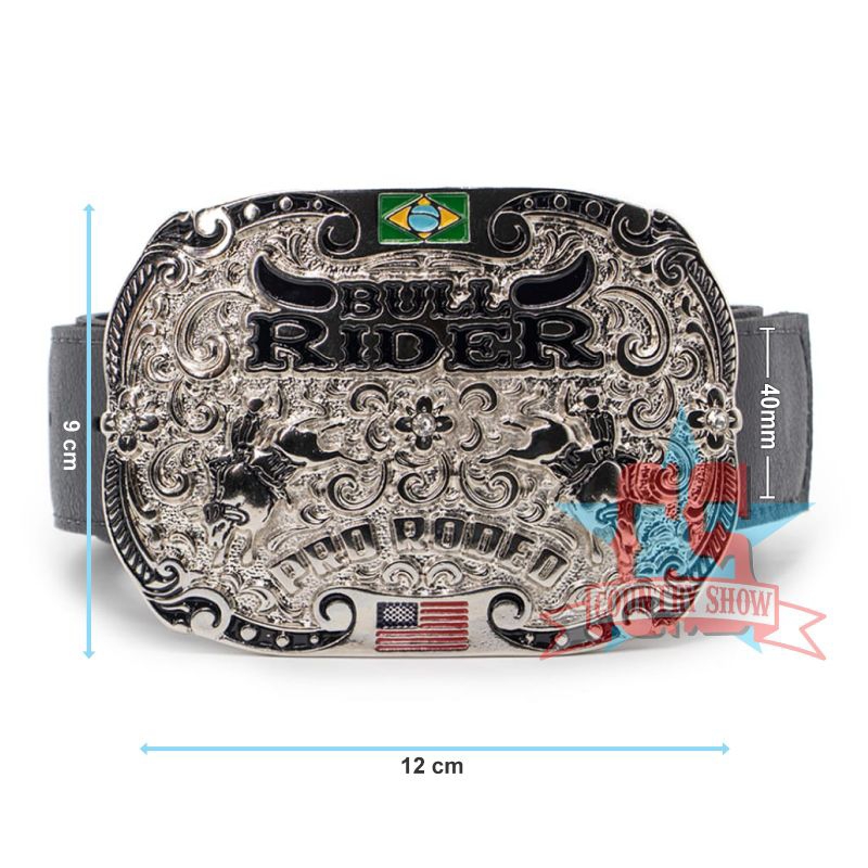 Cinto Country Bull Rider Rodeio Cowboy Peão Barretos | Shopee Brasil
