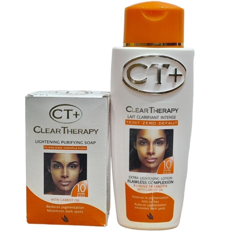 Kit 1 Loçâo Clarificante Clear Therapy Ctplus 250ml+ 1 Sabonete Clear ...