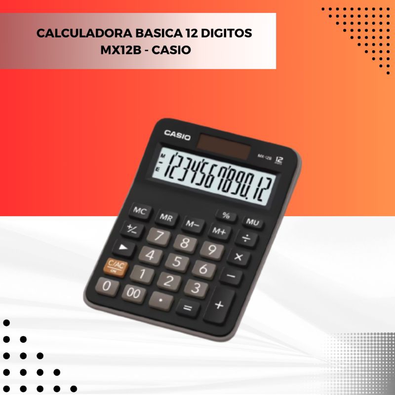 Calculadora de Mesa Casio Mx-12b | Shopee Brasil