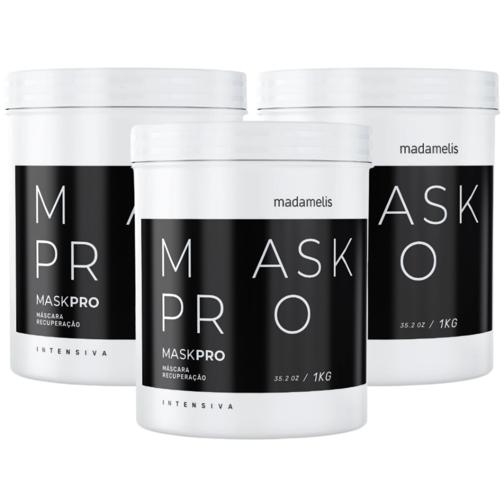 Kit C/3 Madamelis Botox Pro Mask Control Madame Liss 1kg | Shopee Brasil