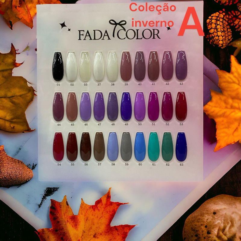 Esmalte Em Gel KIT COM 30 CORES FADA COLOR, KIT COLEÇAO ESMALTE INVERNO ...