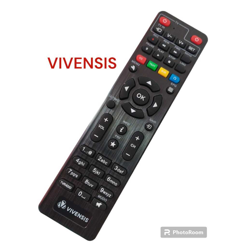Controle Remoto Receptor Parabolica Vivensis VX10 LE-7343 FBG-9314 | Shopee Brasil