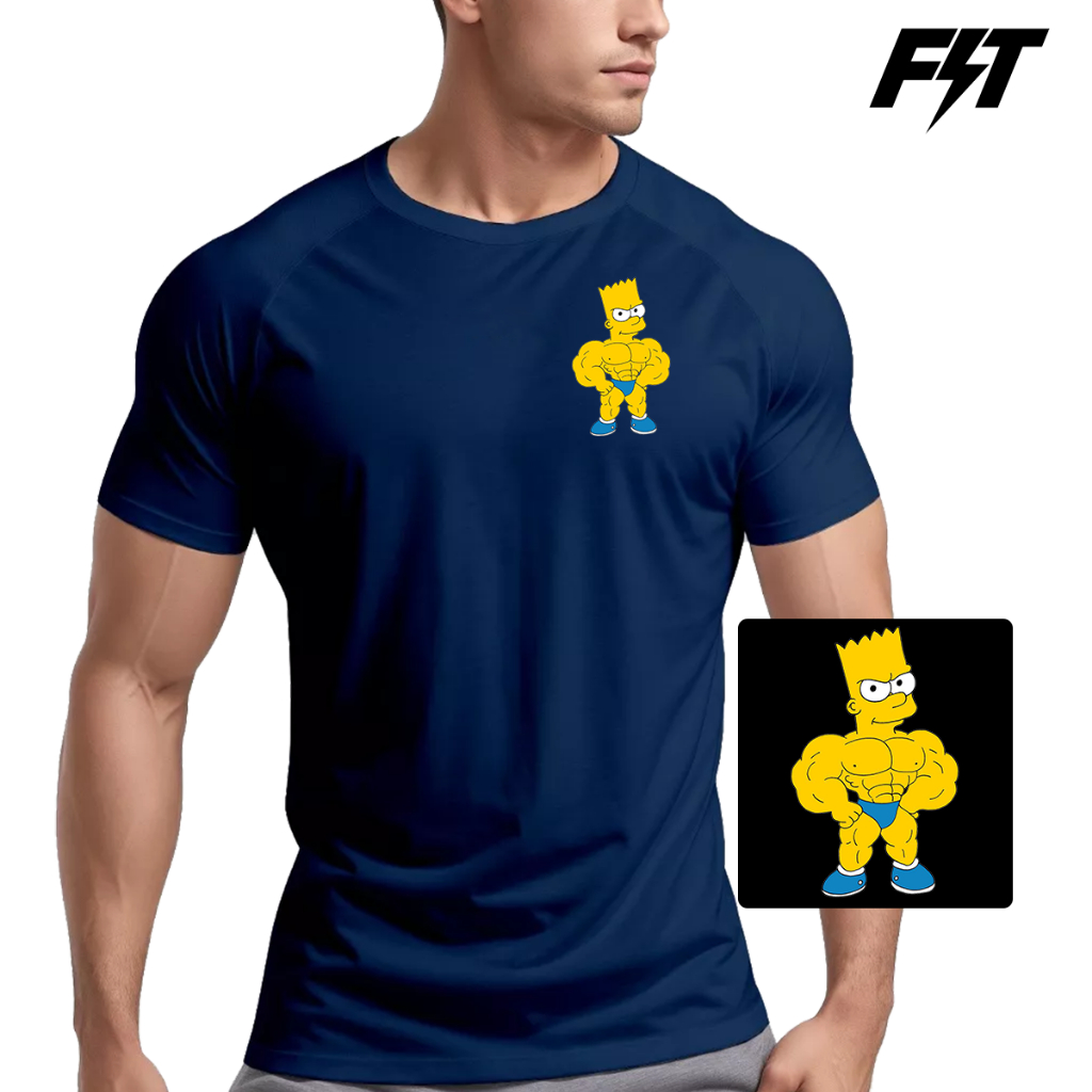 Camiseta Dry Fit Masculina Bart Fitness P/Corrida Academia Muscle Fit ...