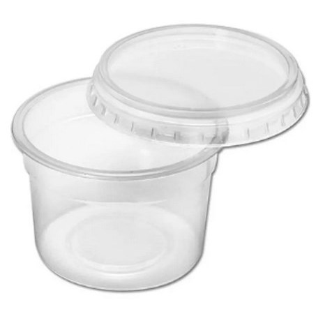 Kit Pote e Tampa Redondo C/24un PP Freezer/Microondas 250/350/500/750ml - Danubio | Shopee Brasil