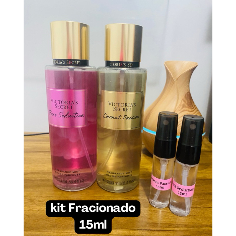 kit VS body Splash Pure Seduction e Coconut Passion 15ml | Shopee Brasil