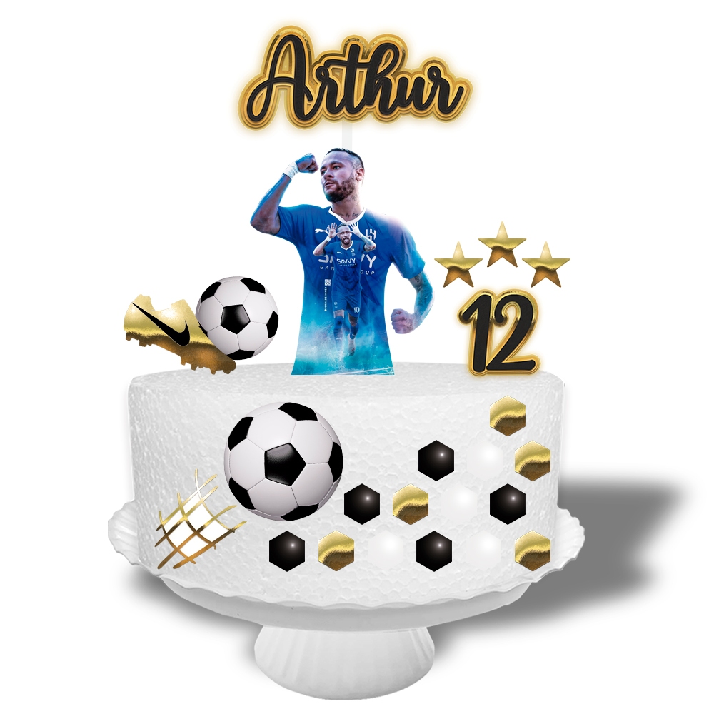 Topo Topper de Bolo Neymar Jr Al-Hilal | Shopee Brasil