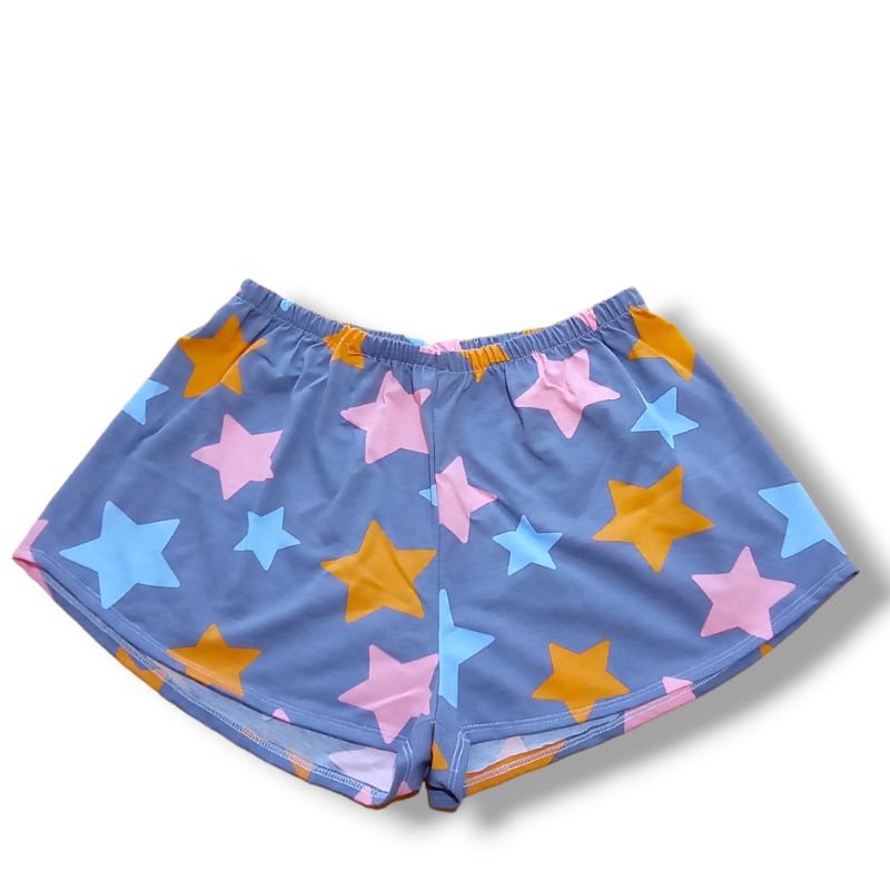 Short Pijama Feminino Largo Estampado de Dormir Grande Homewear Lounge ...