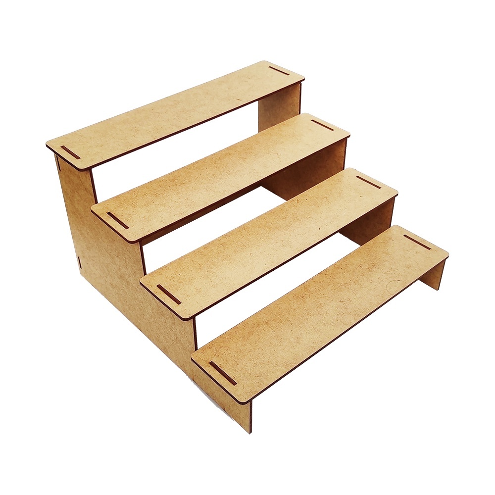 Porta Doces De Mesa Escadinha Decoração MDF Cru Expositor | Shopee Brasil