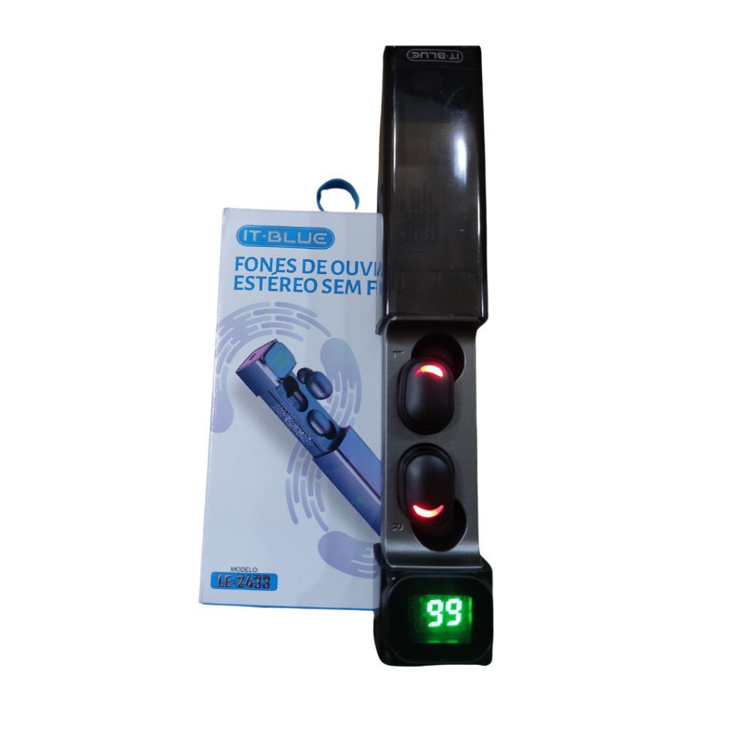 FONE DE OUVIDO ESTEREO RELAMPAGO SEM FIO BLUETOOTH IT BLUE LE-2433 ...