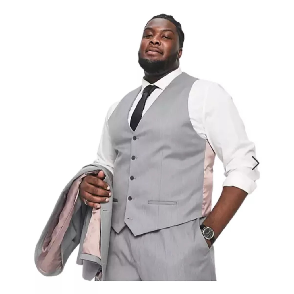 Colete Social Masculino Plus Size Tamanhos Especiais | Shopee Brasil