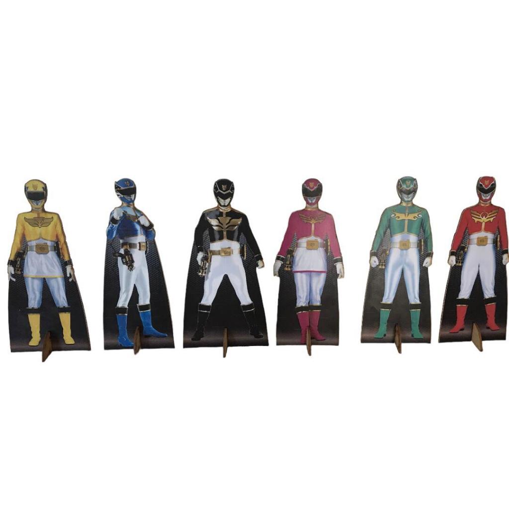 Power Rangers Kit 6 Displays Totens De Mesa | Shopee Brasil