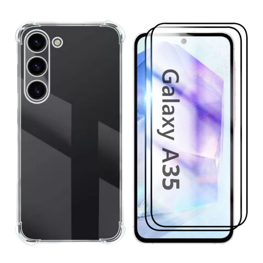 Capa Case Anti Impacto Para Galaxy A35 + Pelicula Vidro 3d | Shopee Brasil