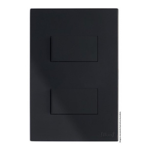 Monte seu kit Tomada 10a, 20a, Tomada Dupla, Interruptor, 4x2 Recta Preto fosco | Shopee Brasil