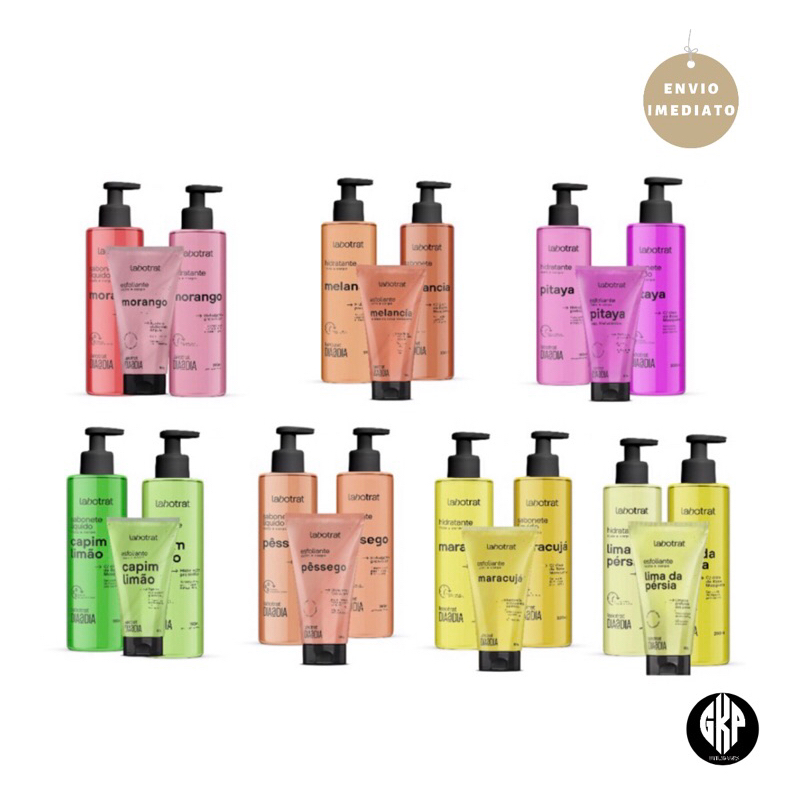 Kit Labotrat Esfoliante + Hidratante + Sabonete Líquido | Shopee Brasil