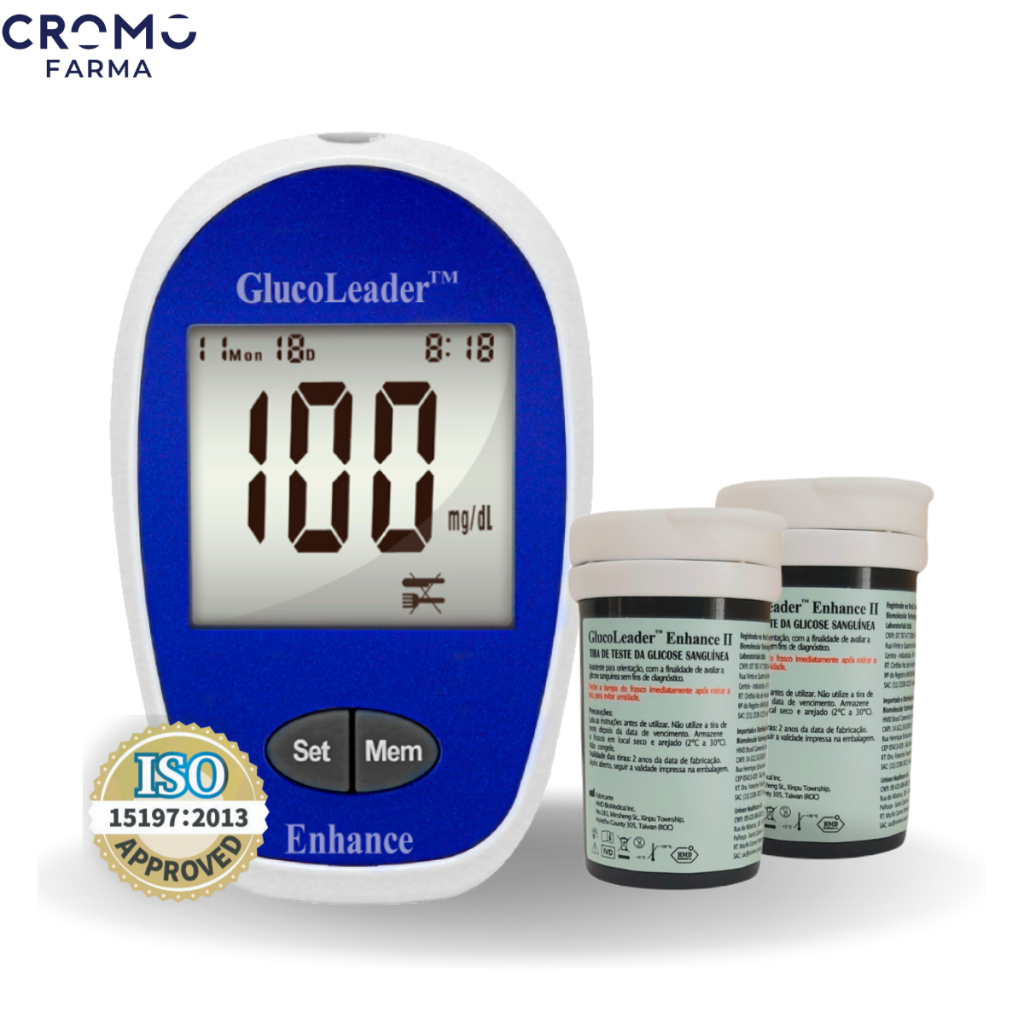 Kit Aparelho Dextro Digital Diabete + 2 Frascos de Tiras Reagentes C ...