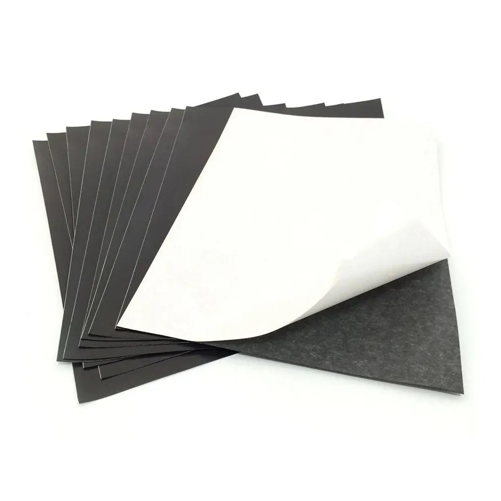 Folha de Imã A4 Adesivo. Folhas Imã Manta Imantada Adesivada A4 0,3mm ...