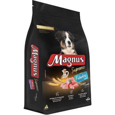 Magnus Supreme Cães Pequeno Porte Sabor Frango E Cereais Filhote 900g e ...