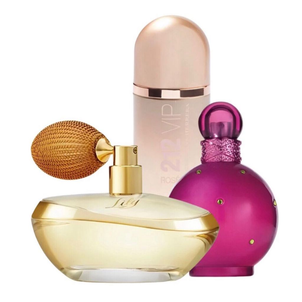Kit 3 Perfumes Lili Vip Lulli Lily Envio Imediato Coffee Egeo Shopee