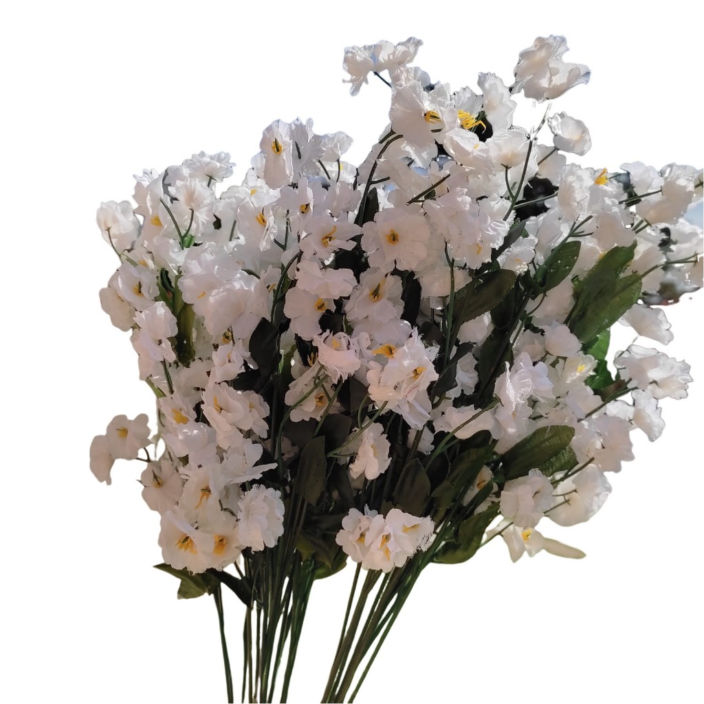 Kit C/12 Galhos Flor Mosquitinho Gipsofila Branco Artificial | Shopee ...