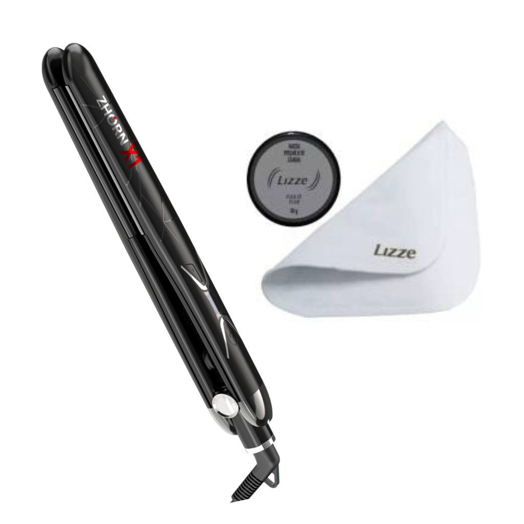 Prancha Chapinha Cabelo X1 Styler Black Titanium Zhorn 250° 220v + Kit ...