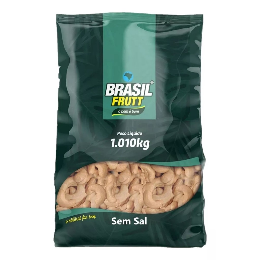 Castanha De Caju Brasil Frutt Torrada Sem Sal Pacote 1,010kg | Shopee ...